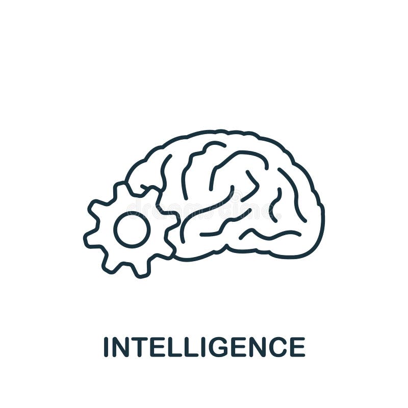 Intelligence Icon. Monochrome Simple Icon for Templates, Web Design and ...