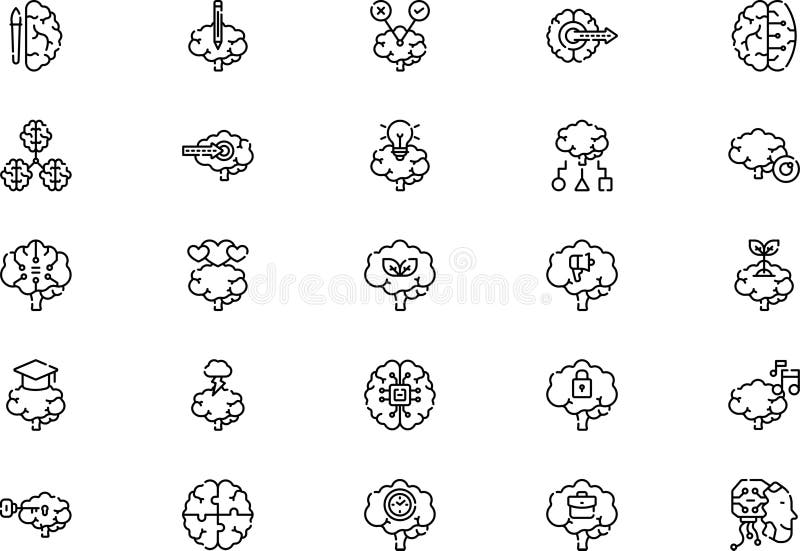 Intelligence Icons Collection is a Vector Illustration with Editable ...