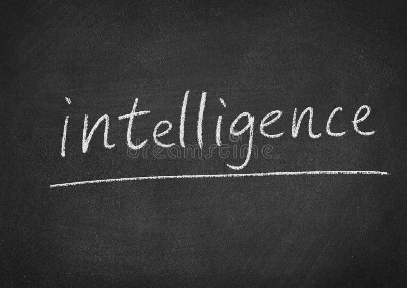 Intelligence stock photo. Image of text, blackboard - 114335596