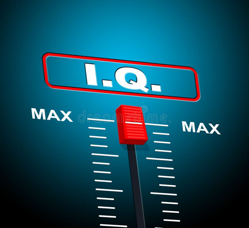 Intelligence Iq Represents Brain Power and Acumen Stock Illustration ...