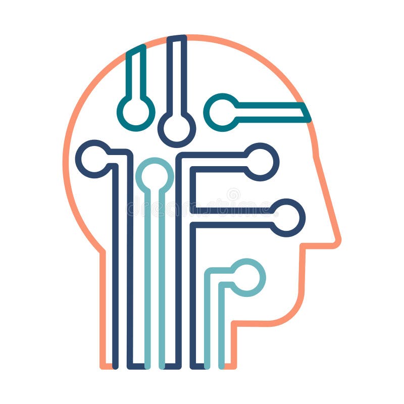 Intelligence, Knowledge and Education Thin Line Vector Icon Stock ...