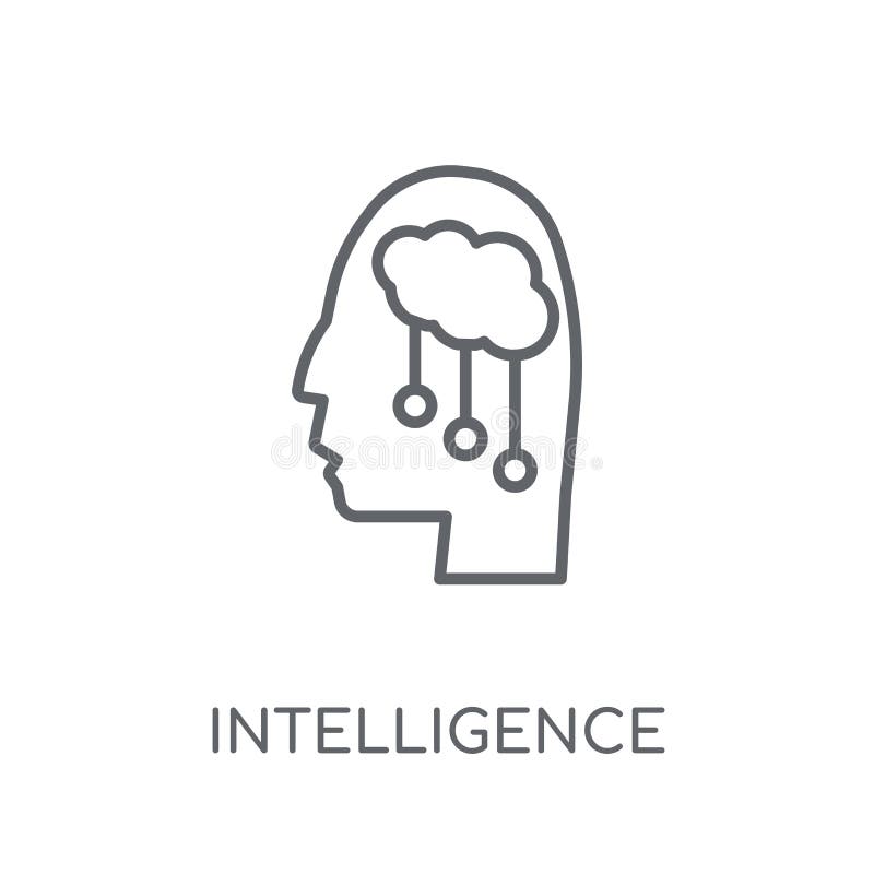 Intelligence Linear Icon. Modern Outline Intelligence Logo Conce Stock ...