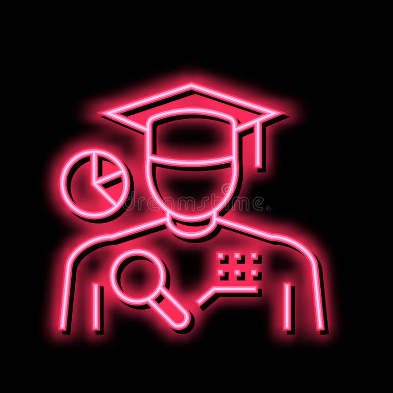 Intelligence People Value Neon Glow Icon Illustration Stock Vector ...