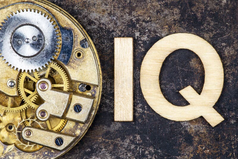 Intelligence Quotient, Iq Test Score and Level Concept Stock Photo ...