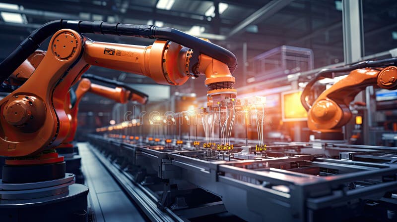 Intelligence Technology Automation Stock Illustration - Illustration of ...