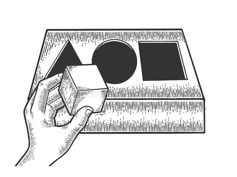 Intelligence Test Sketch Engraving Stock Vector - Illustration of ...