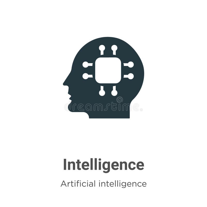 Intelligence Vector Icon on White Background. Flat Vector Intelligence ...