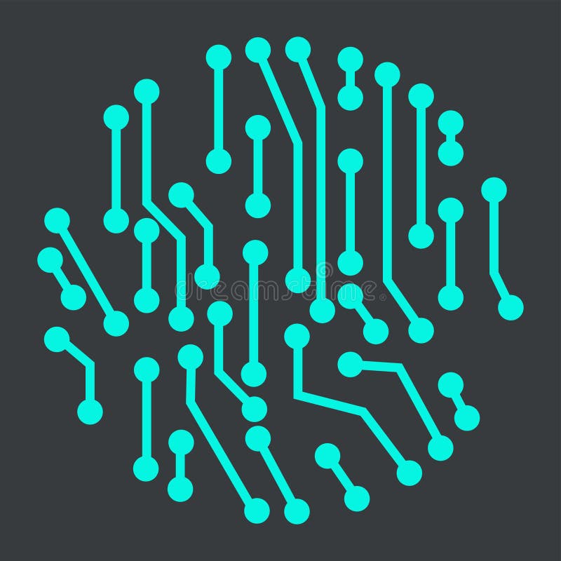 An Intelligence Vector Line Icon. Face Recognition, Android, Humanoid ...