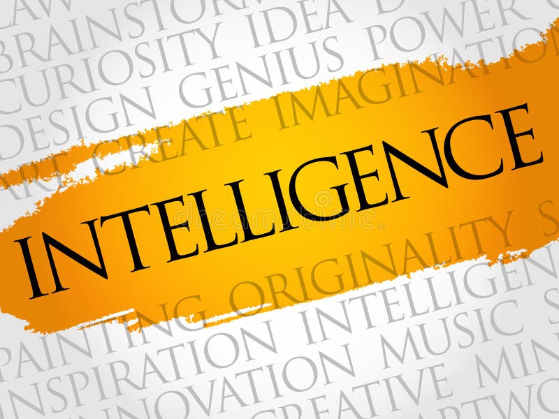 Intelligence Word Cloud Collage Stock Illustration - Illustration of ...