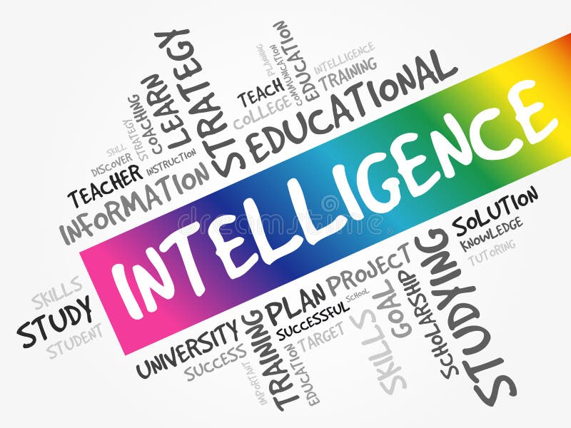 Intelligence Word Cloud Concept Stock Illustration - Illustration of ...