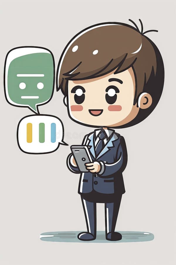 Intelligent Assistant Character in Chatbot Messenger. Perfect for Web ...