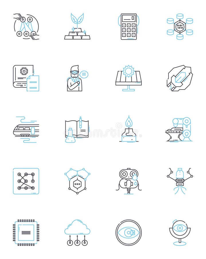Intelligent Automation Linear Icons Set. Efficiency, Productivity ... Intelligent Automation Linear Icons Set. Efficiency, Productivity ...