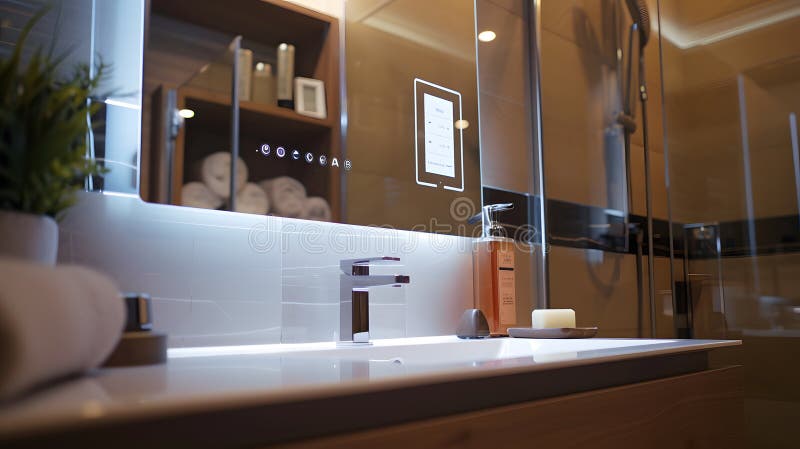 Intelligent Bathroom Mirror with Built in High Tech Smart Features ...