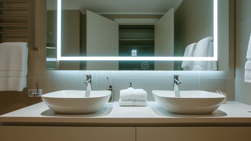 Intelligent Bathroom Mirror with Built in High Tech Smart Features ...