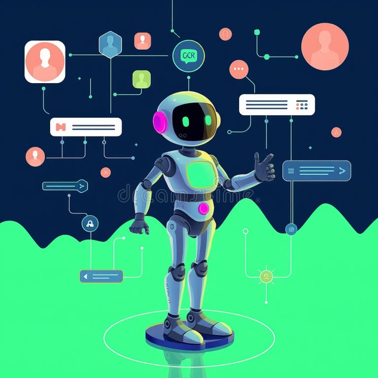 Intelligent Chatbot Stock Illustrations – 2,927 Intelligent Chatbot ...