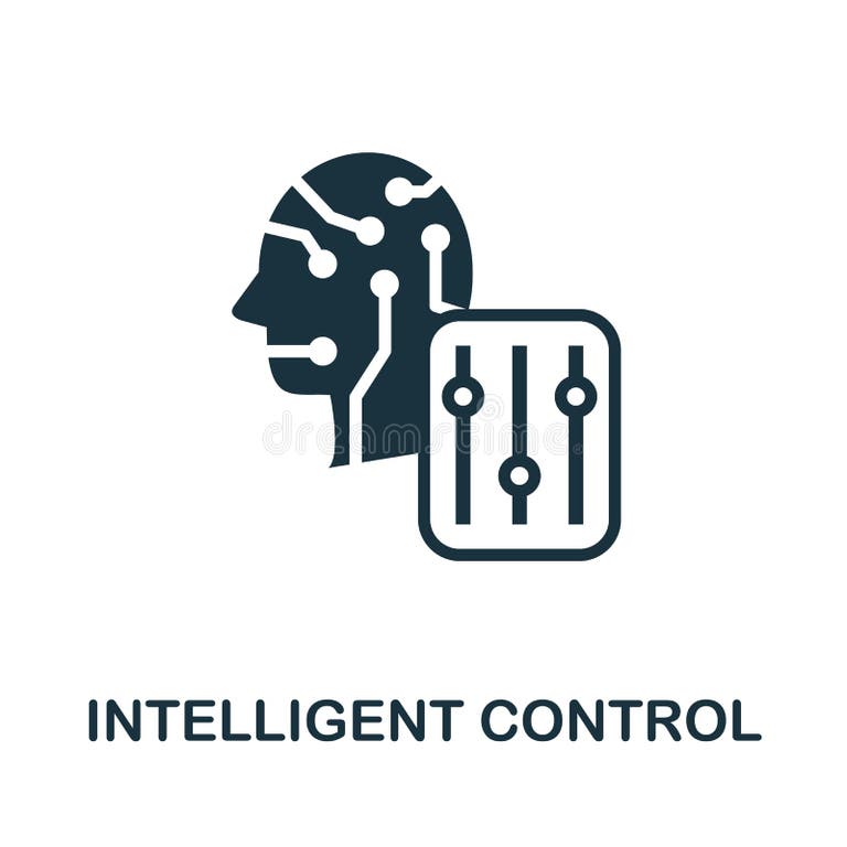 Intelligent Control Icon. Creative Simple Design from Artificial ...