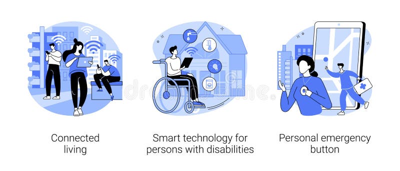 Intelligent Devices Abstract Concept Vector Illustrations. Stock Vector ...