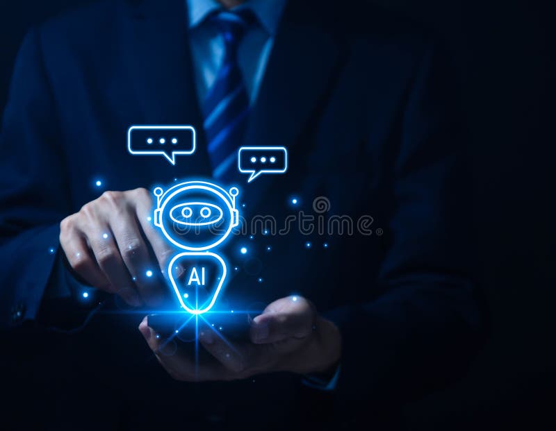 Intelligent Digital Chatbot Chat Assistant Robots of Customers Access ...