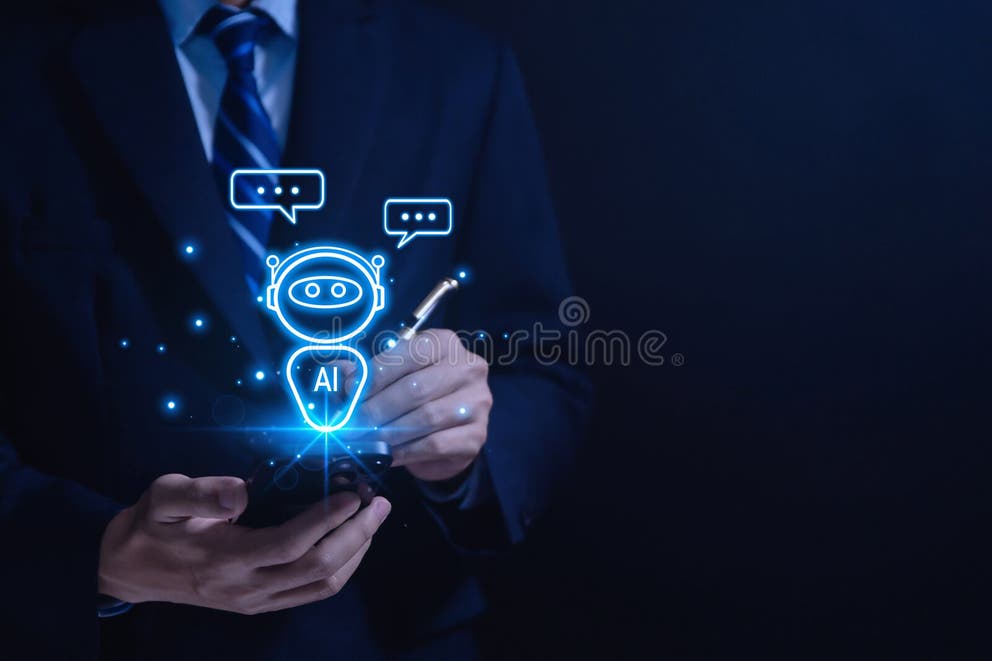 Intelligent Digital Chatbot Chat Assistant Robots of Customers Access ...