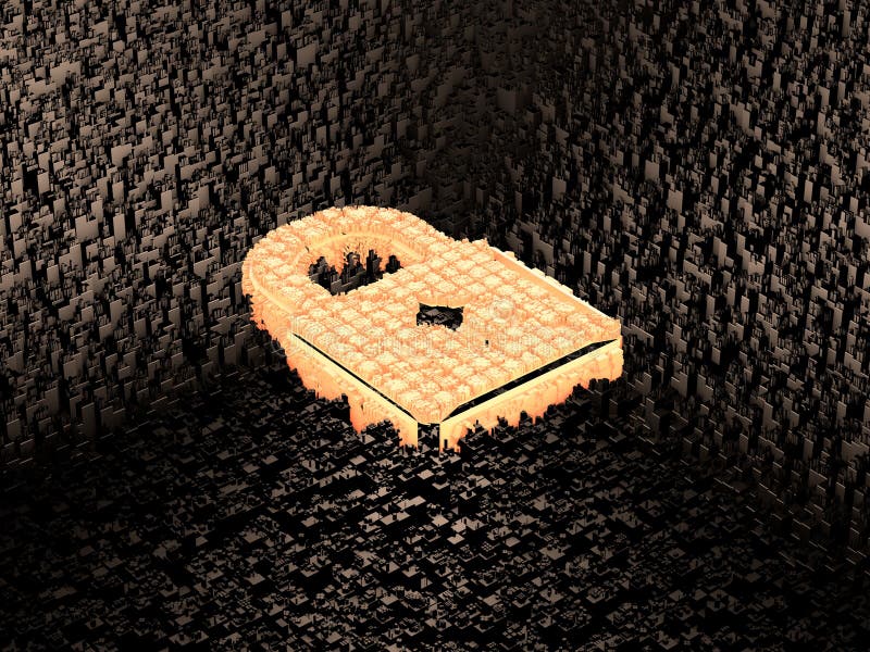 Intelligent Digital Cube Technology, the Cube Forms a Lock, Digital ...