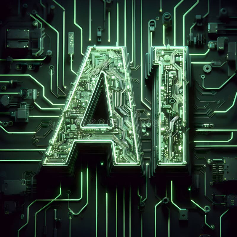Intelligent Graphic Design with High Tech AI Typography Ai Generated ...