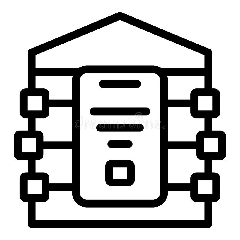 Intelligent Home Technology Icon Outline Vector. Automated House Stock ... Intelligent Home Technology Icon Outline Vector. Automated House Stock ...