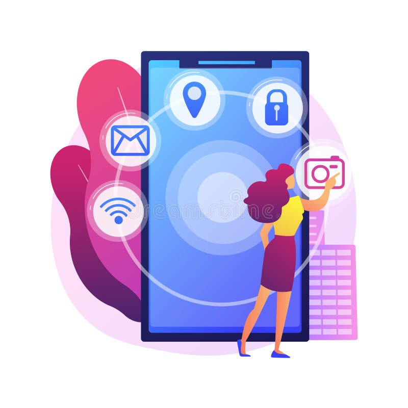 Intelligent Interface Abstract Concept Vector Illustration. Stock ...