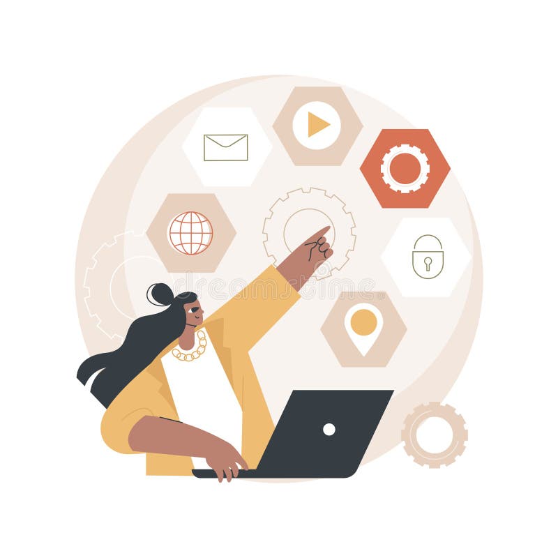 Intelligent Interface Abstract Concept Vector Illustration. Stock ...