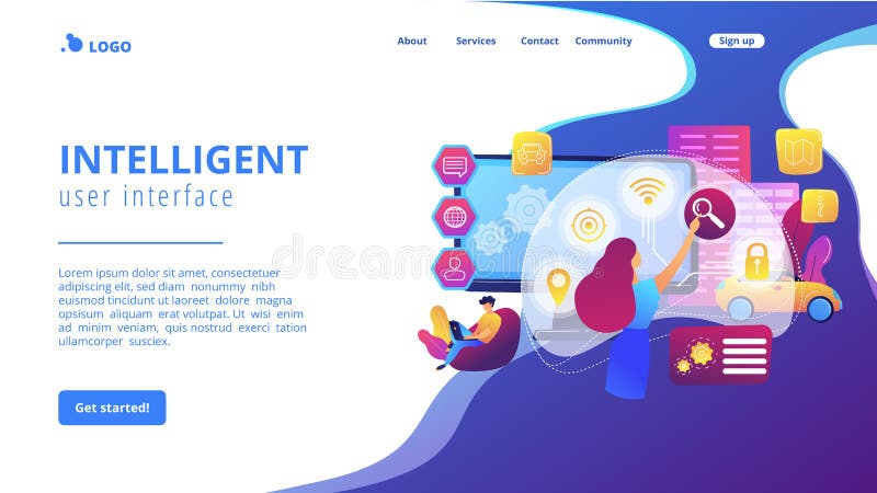 Intelligent Interface Concept Vector Illustration Stock Vector ...