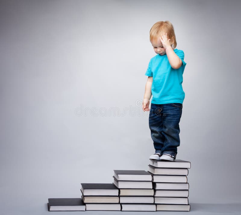 Intelligent kid stock image. Image of isolated, lesson - 18286367