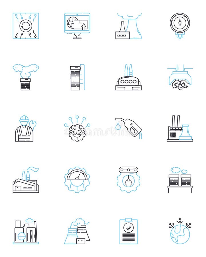 Intelligent Machines Linear Icons Set. Robotics, Automation, Artificial ...