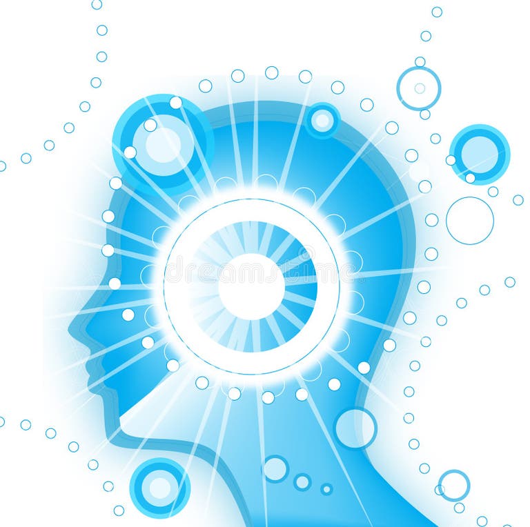 Intelligent man stock vector. Illustration of bits, creation - 10104679