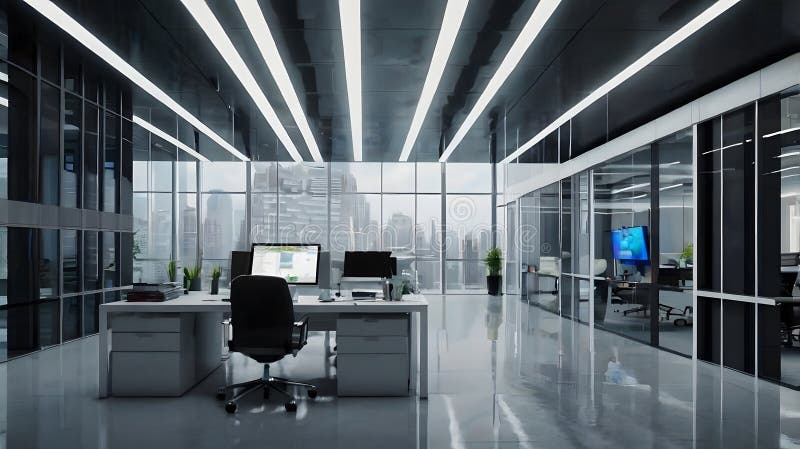 The Intelligent Office Exploring AI-Driven Work Environments. Stock ...