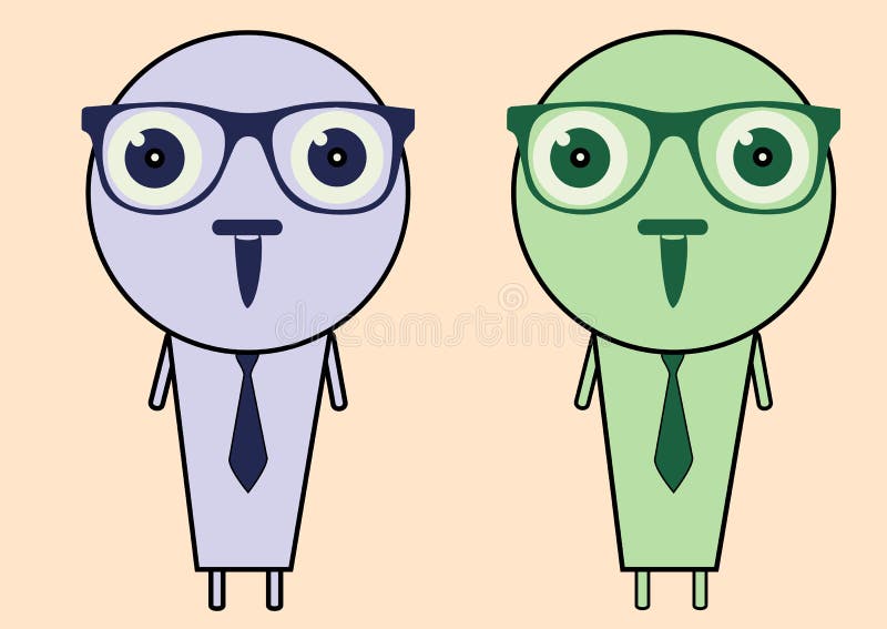 Intelligent people stock vector. Illustration of person - 48038553