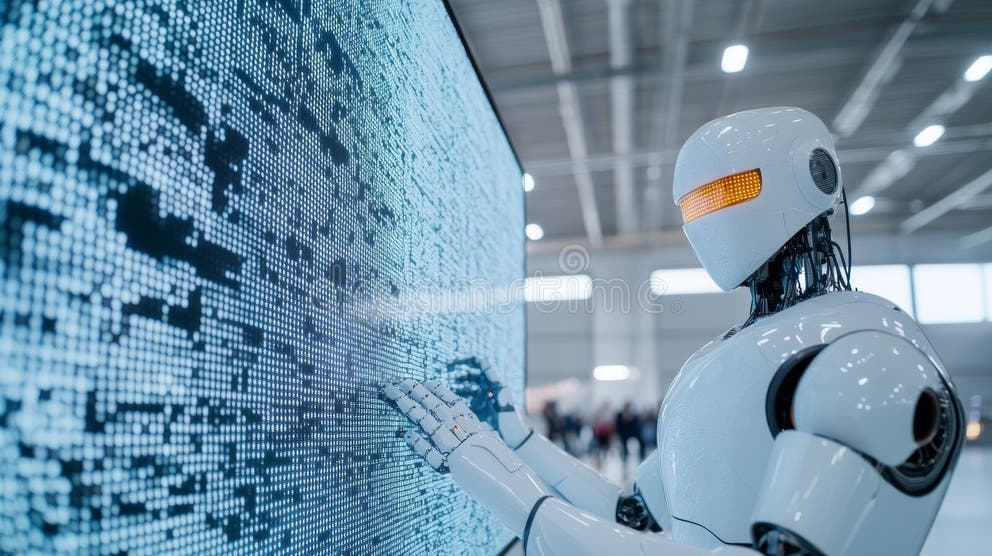 An Intelligent Robot with Cutting-edge AI Technology Communicates with ...