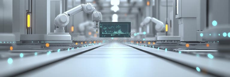 Intelligent Robotic Systems in Advanced Technology Setup Stock ...