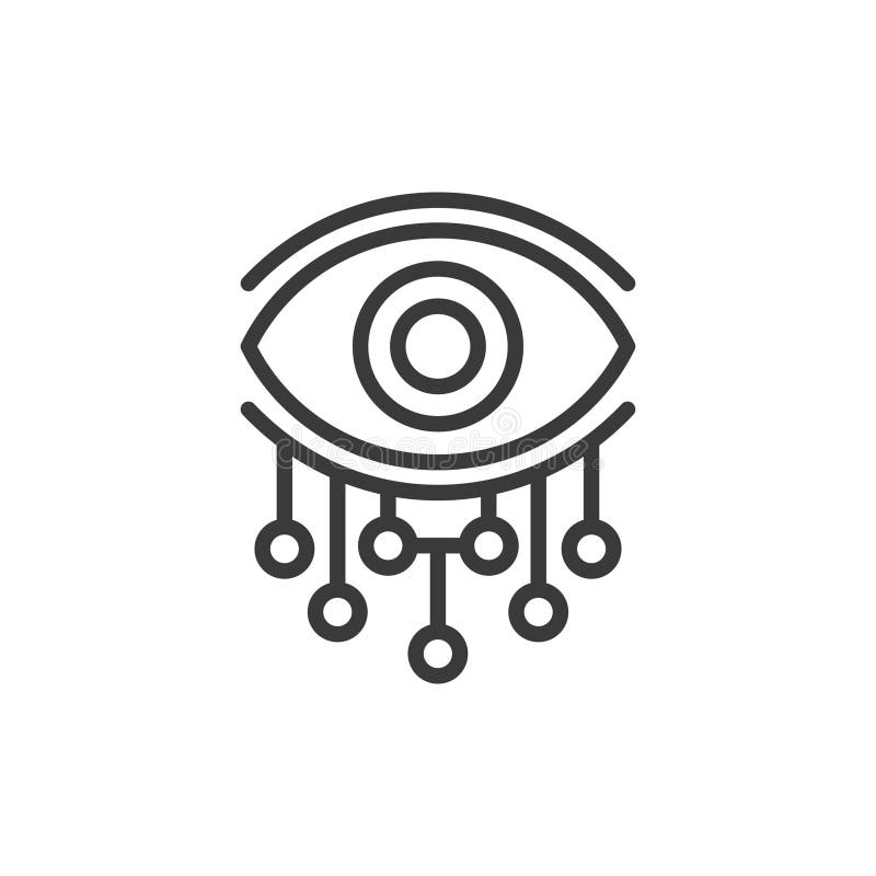 Intelligent Sensor, Icon in Line Design. Intelligent, Sensor ...