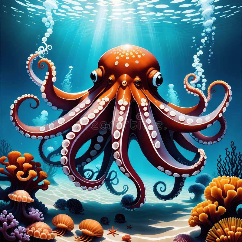 Intelligent Squid Stock Illustrations – 92 Intelligent Squid Stock ...
