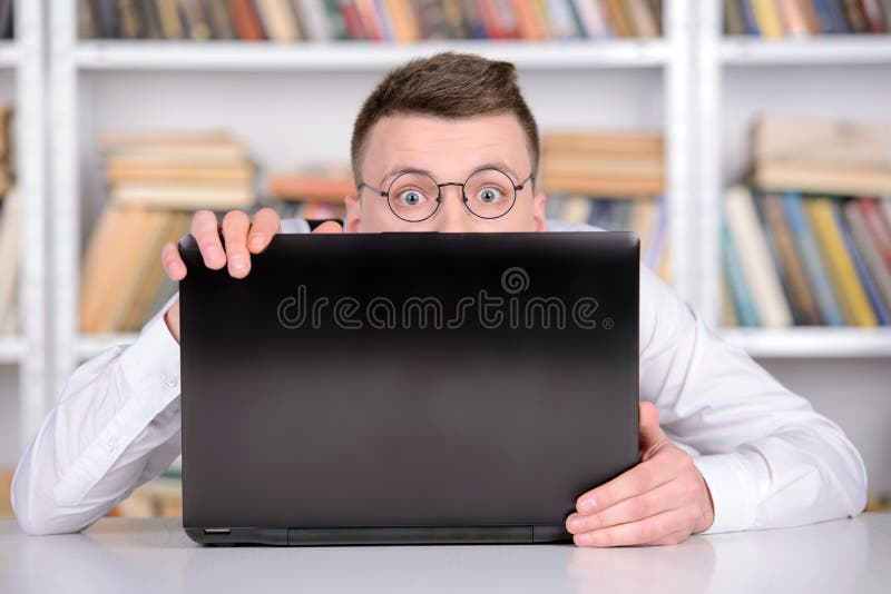 Intelligent Student stock photo. Image of adult, glasses - 40148056