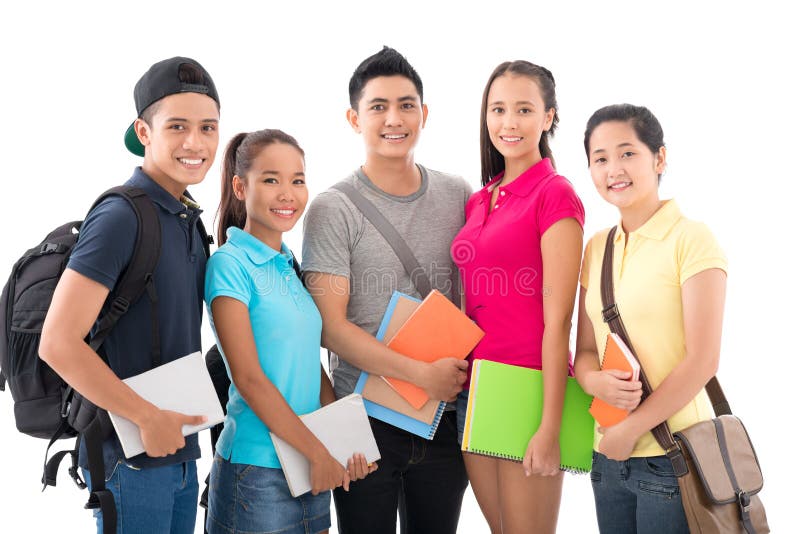 Intelligent students stock photo. Image of international - 34063788