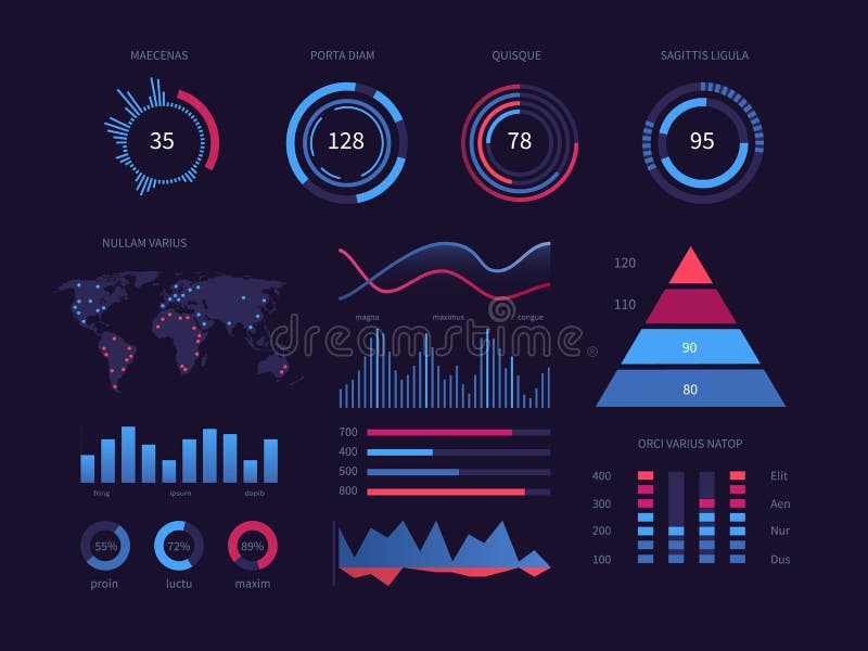 Visual Data Graphics. Control Admin Panel with Charts Column Diagrams ... Visual Data Graphics. Control Admin Panel with Charts Column Diagrams ...