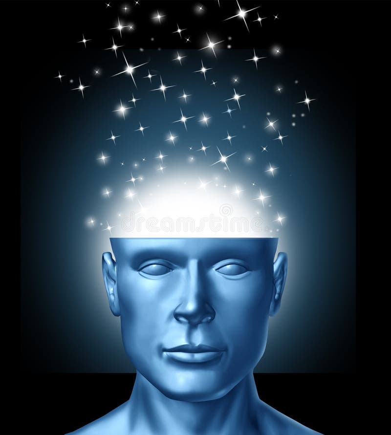 Intelligent Thinking stock illustration. Illustration of glowing - 24823305