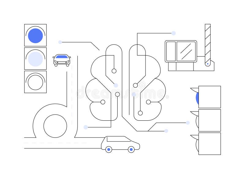 Intelligent Transportation System Abstract Concept Vector Illustration ...
