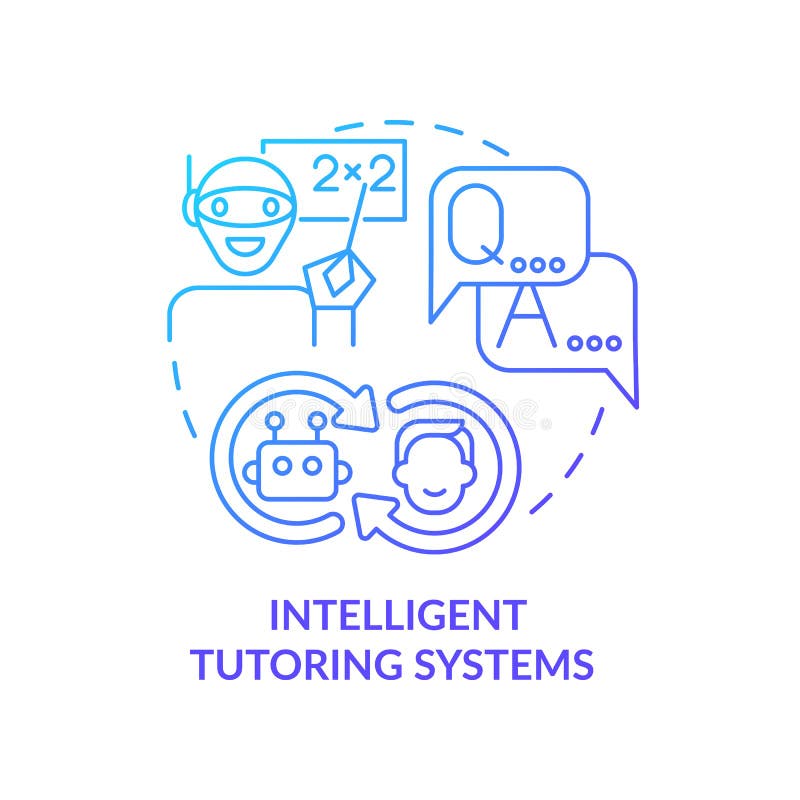 Intelligent Tutoring System Blue Gradient Concept Icon Stock Vector ... Intelligent Tutoring System Blue Gradient Concept Icon Stock Vector ...