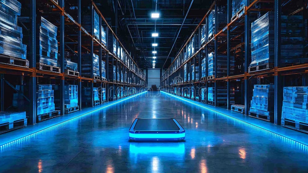 Intelligent Warehousing Logistics Stock Image - Image of ...