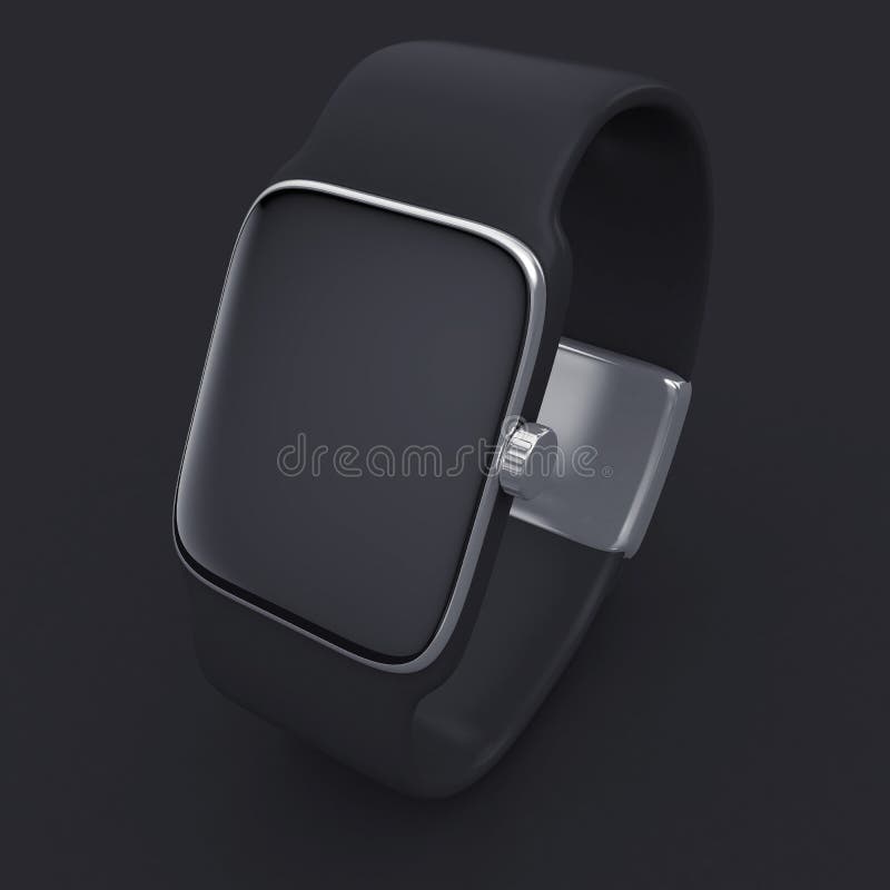 Intelligente Uhr Digital stock abbildung. Illustration von intelligent ...