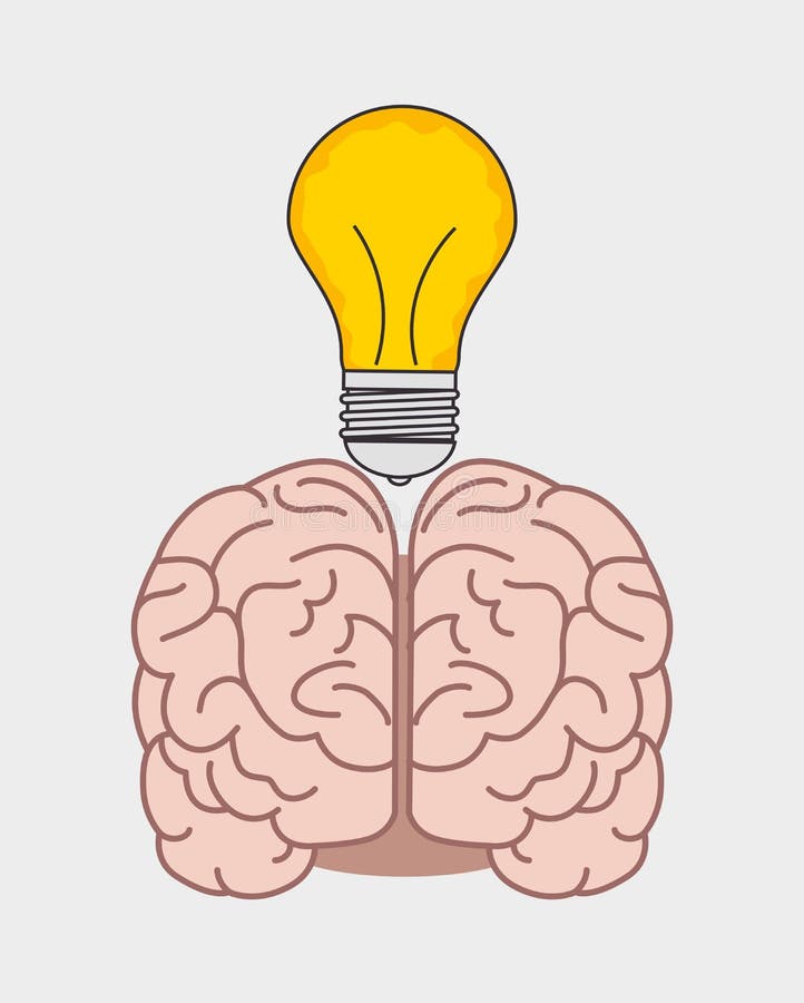 Intelligenz Des Menschlichen Gehirns Stock Abbildung - Illustration von ...