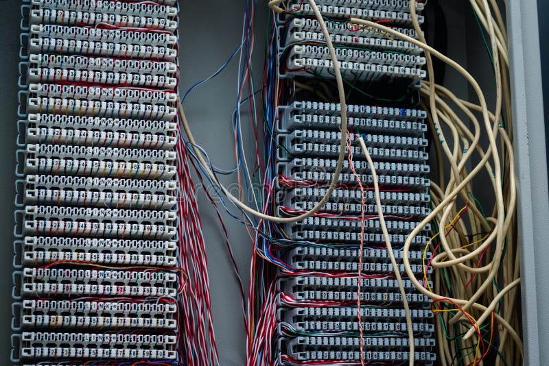 Intenal Telephone System Cable Pabx Stock Image - Image of client ...