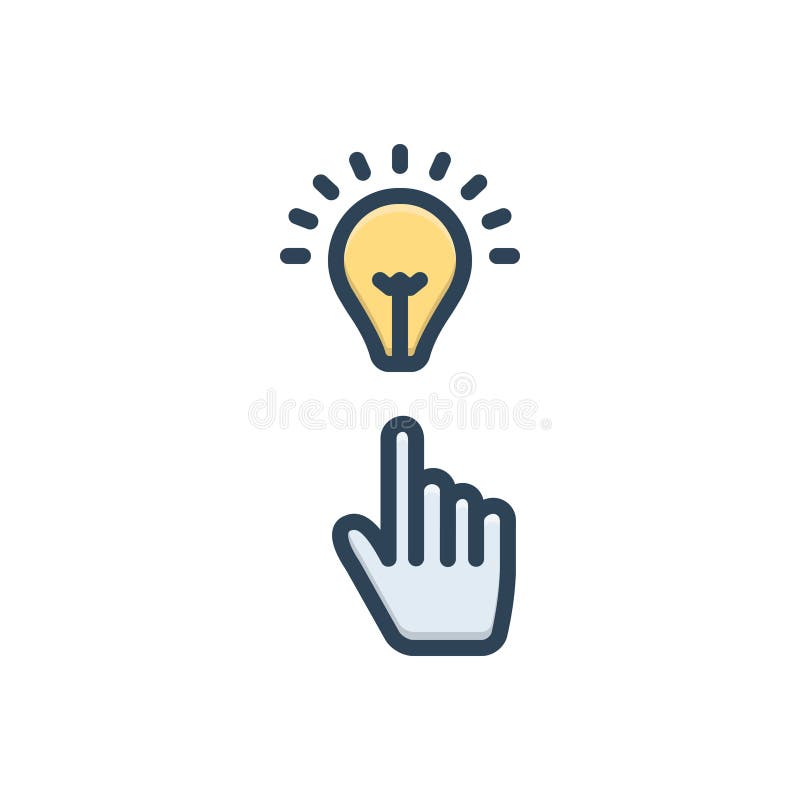 Color Illustration Icon for Intend, Make and Ready Stock Illustration ...