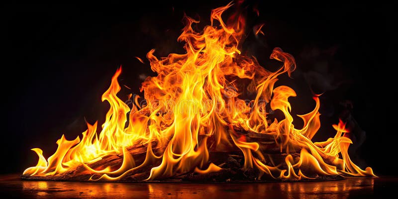 Intense Abstract Architectural Flames a Dynamic AIGenerated Visual of a ...